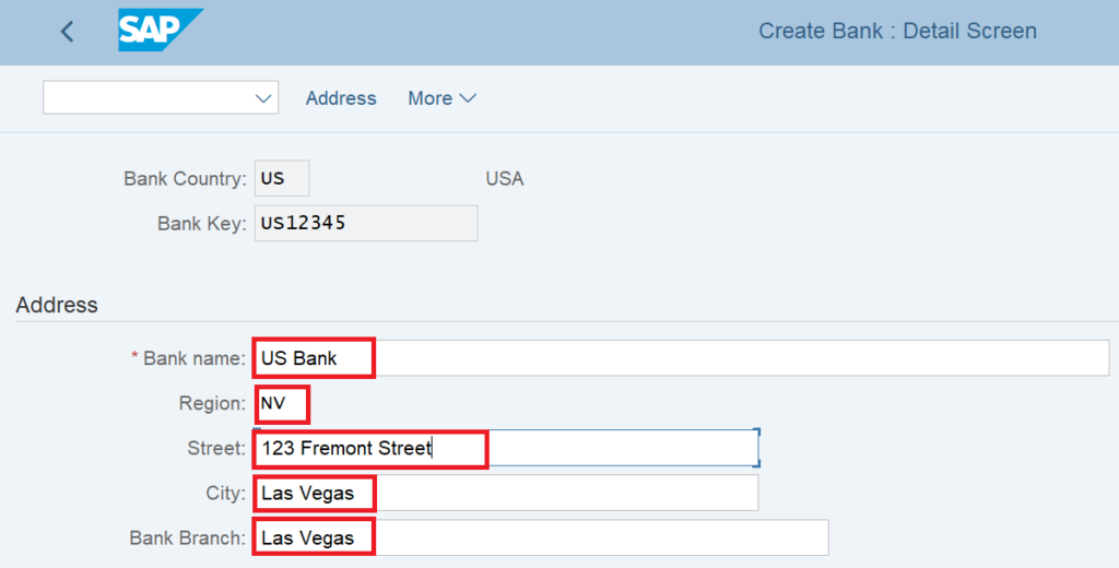 How To Create A Bank Key In SAP Using Transaction FI01 